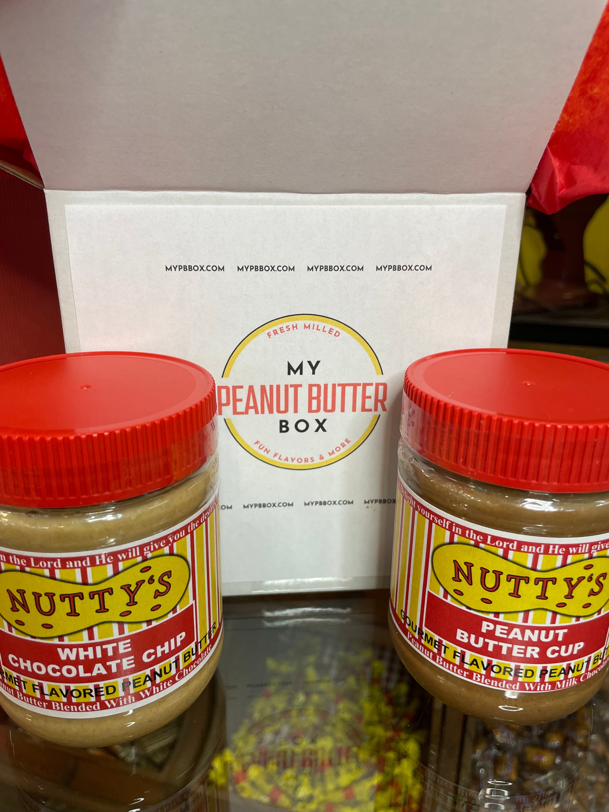 My Peanut Butter Box Monthly Subscription – Nutty's Peanut Butter